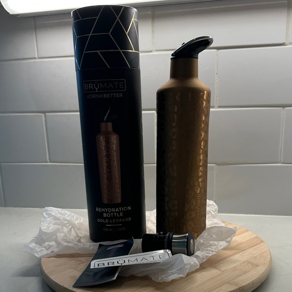 BRUMATE | Other | Brumate Gold Leopard Rehydration Bottle | Poshmark